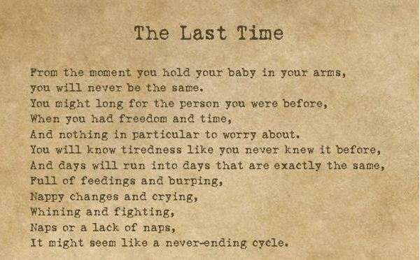 "The Last Time" Is A Touching Poem For Parents