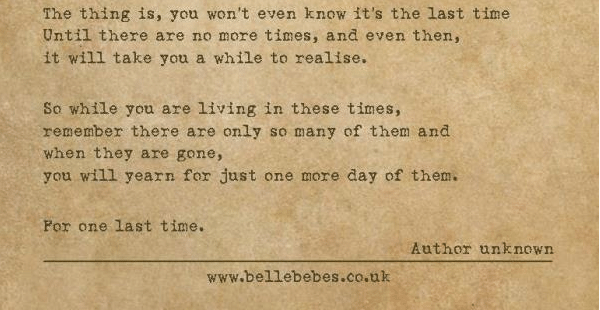 "The Last Time" Is A Touching Poem For Parents