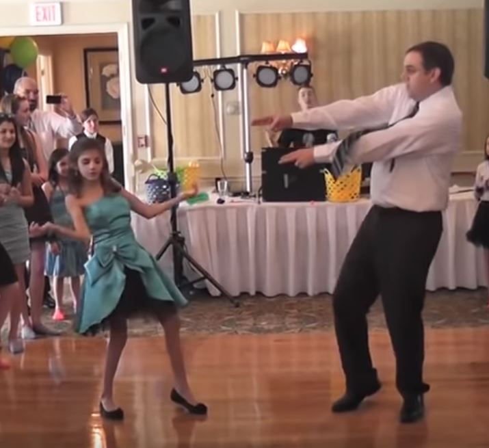 Dad’s Unsure To Dance With Daughter Only To Cut Loose With Dance Moves