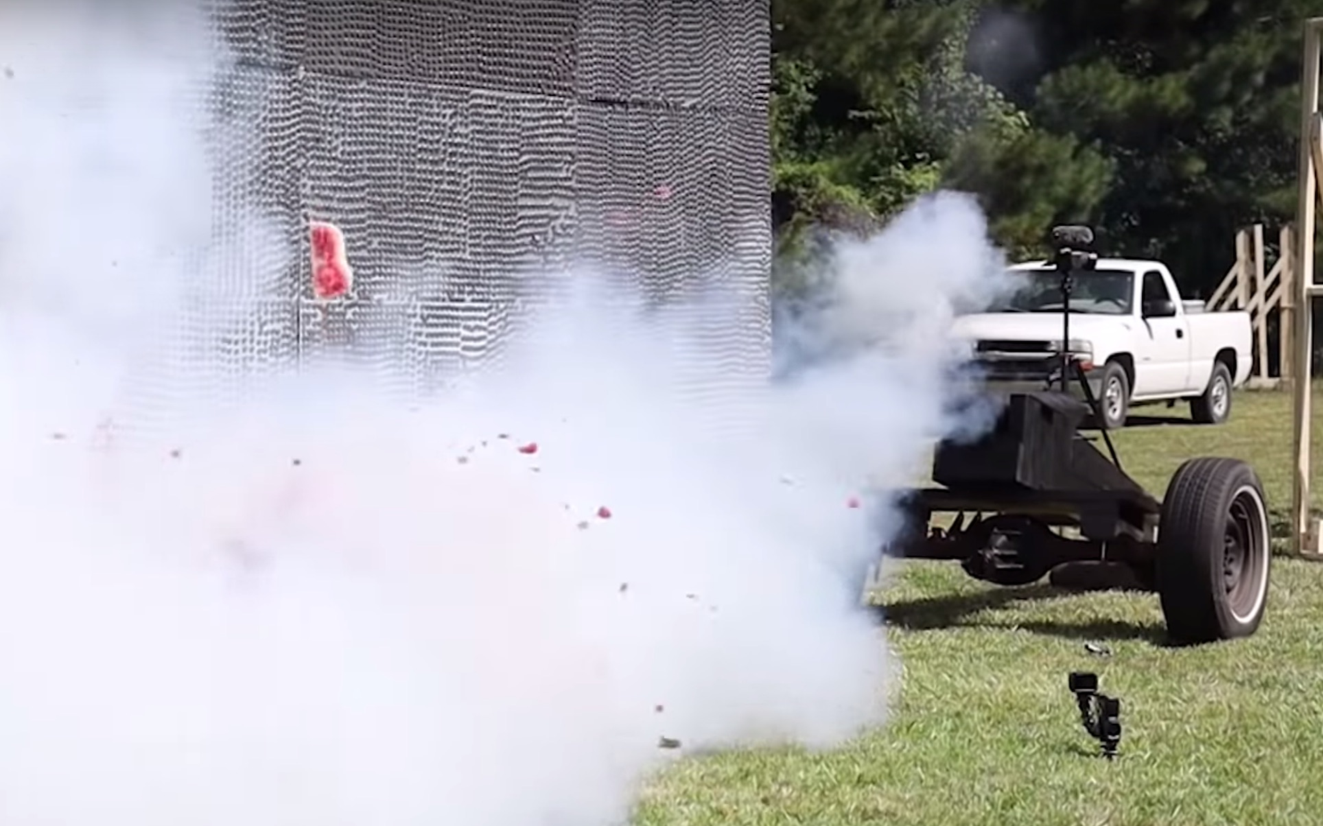 Man Tries To Stop A Cannonball With 50,000 Magnets