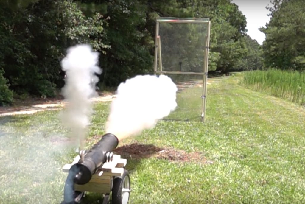 Man Tries To Stop A Cannonball With 50,000 Magnets