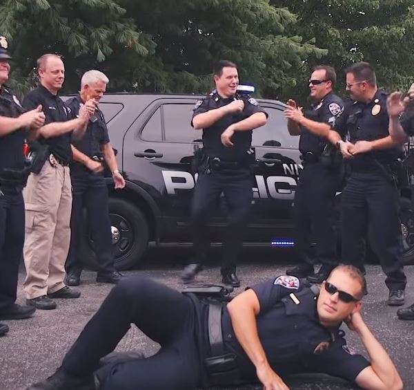 Officers Take “Footloose” Dance Challenge To The Next Level