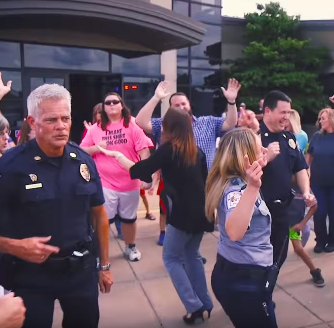 Officers Take “Footloose” Dance Challenge To The Next Level
