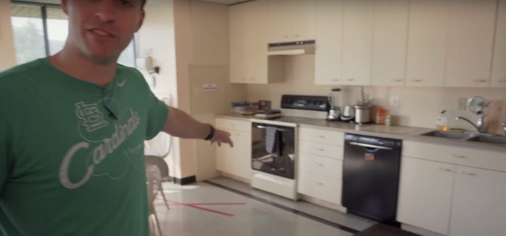 Rebel employee hides from boss at obscure location in office