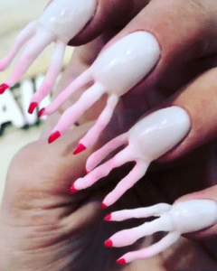 65 strange and disturbing nail art designs