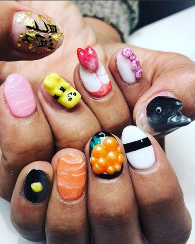 65 strange and disturbing nail art designs
