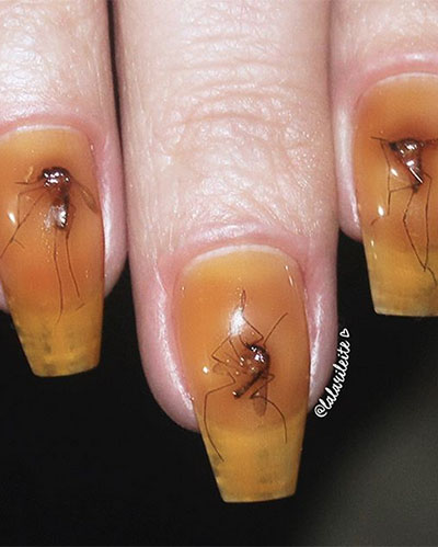 65 strange and disturbing nail art designs