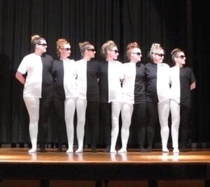 Seven Girls Perform Clever Optical Illusion For Talent Show
