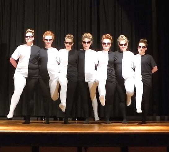 Seven Girls Perform Clever Optical Illusion For Talent Show