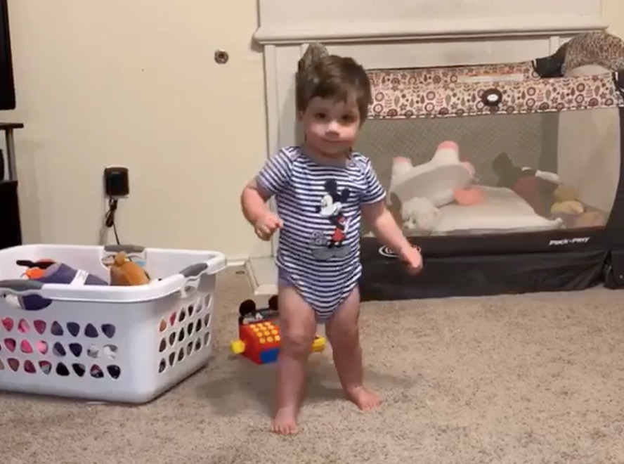 Baby becomes internet sensation with his dance moves