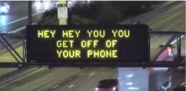 50 funny electronic freeway signs