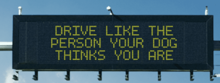 50 funny electronic freeway signs