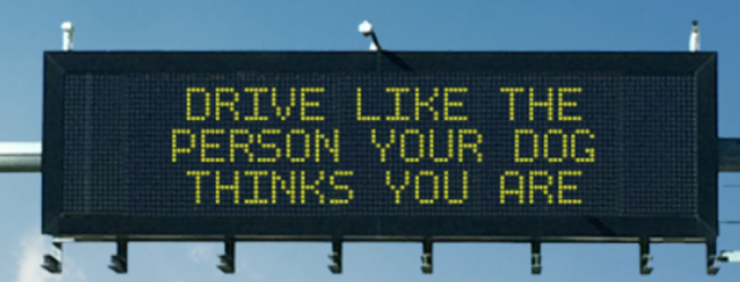 50 funny electronic freeway signs