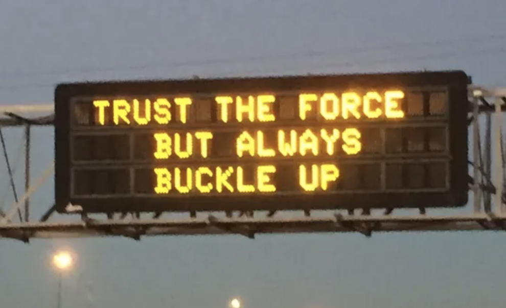 50 funny electronic freeway signs