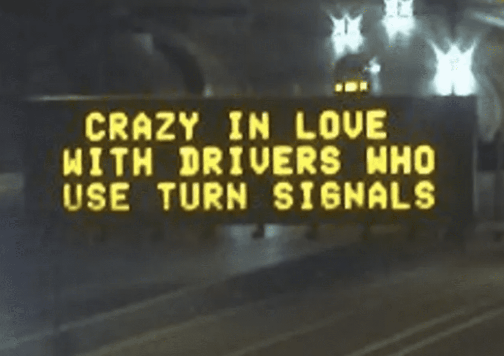 50 funny electronic freeway signs