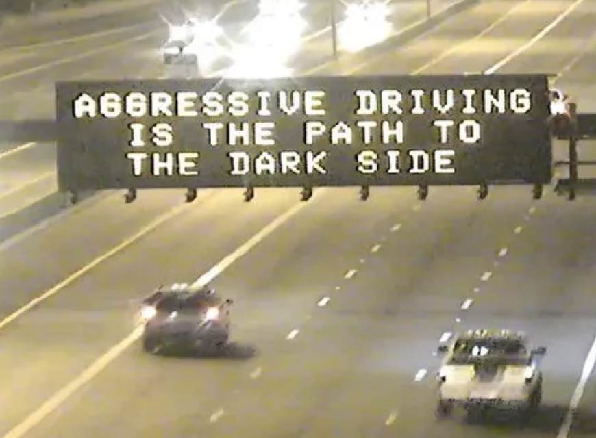 50 funny electronic freeway signs