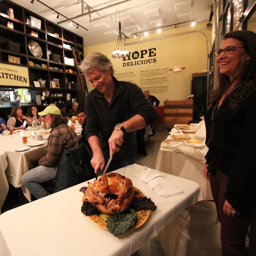 Jon Bon Jovi Has Two Restaurants Where Patrons Can Dine for Free