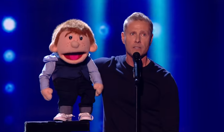Man's puppet steals the show when he comes to life on stage