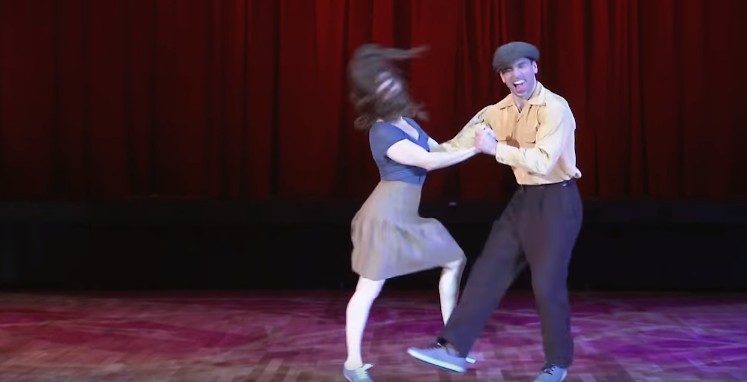 This dancing duo perform a stunning fast-stepping routine