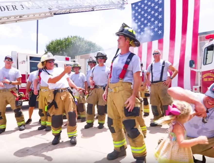 Firemen Turn Up Heat With Slick Dance Moves