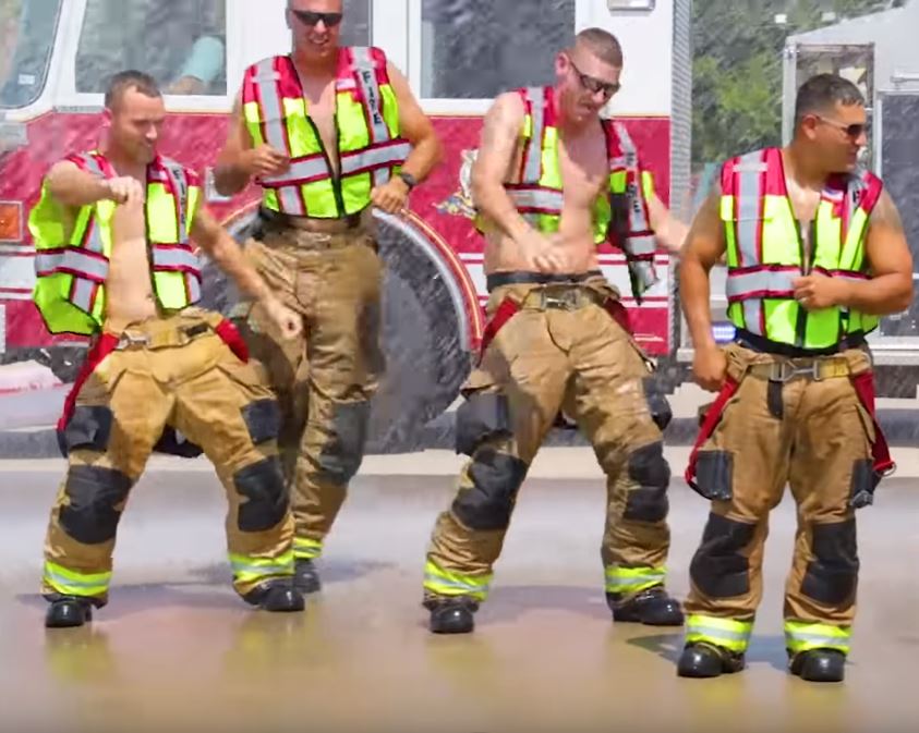 Firemen Turn Up Heat With Slick Dance Moves