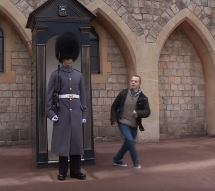 Soldier’s Movement While On Guard Sends Down Syndrome Brother Running