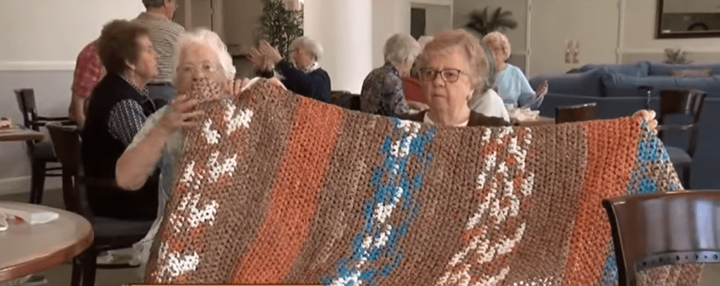 High School Students Make “Plarn” Blankets for the Homeless