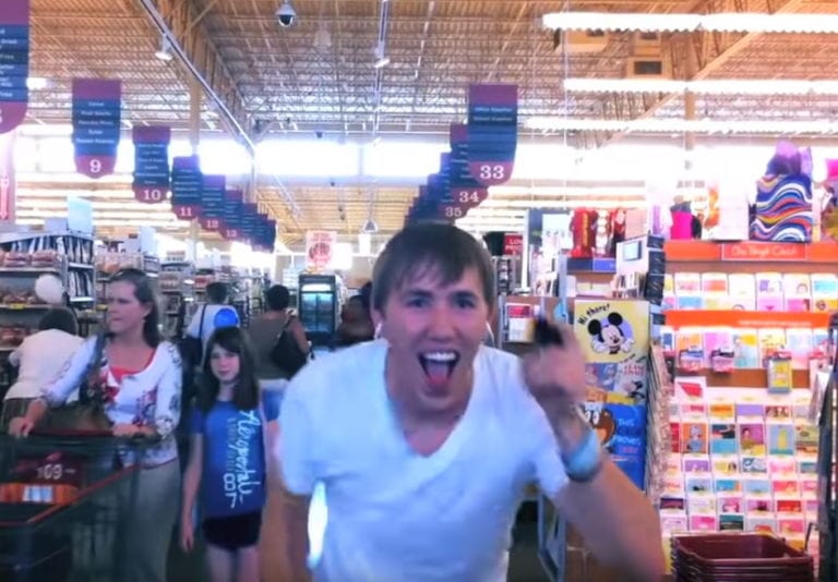 Man Turns Heads In Laughter Dancing To “Footloose” In Target