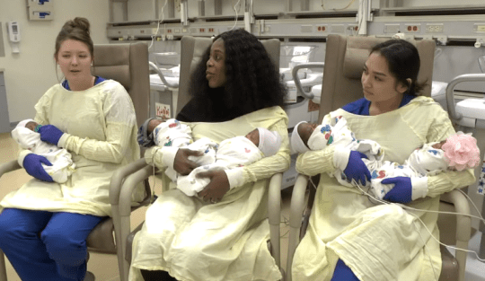Mom gives birth to 3 sets of twins