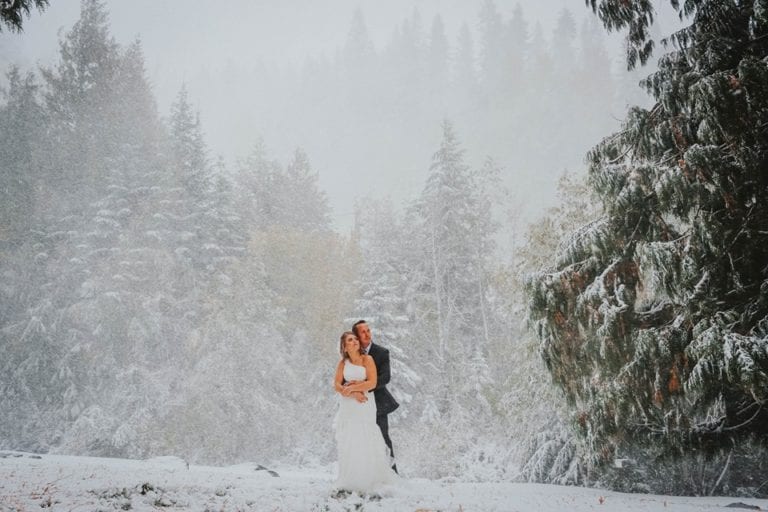 Wedding photographer takes advantage of sudden snowstorm and scores ...