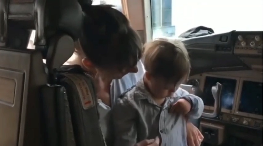 Pilot retires after 35 years and gives wings to toddler with Down Syndrome