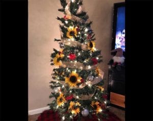 Sunflower christmas trees are the cheeriest decor