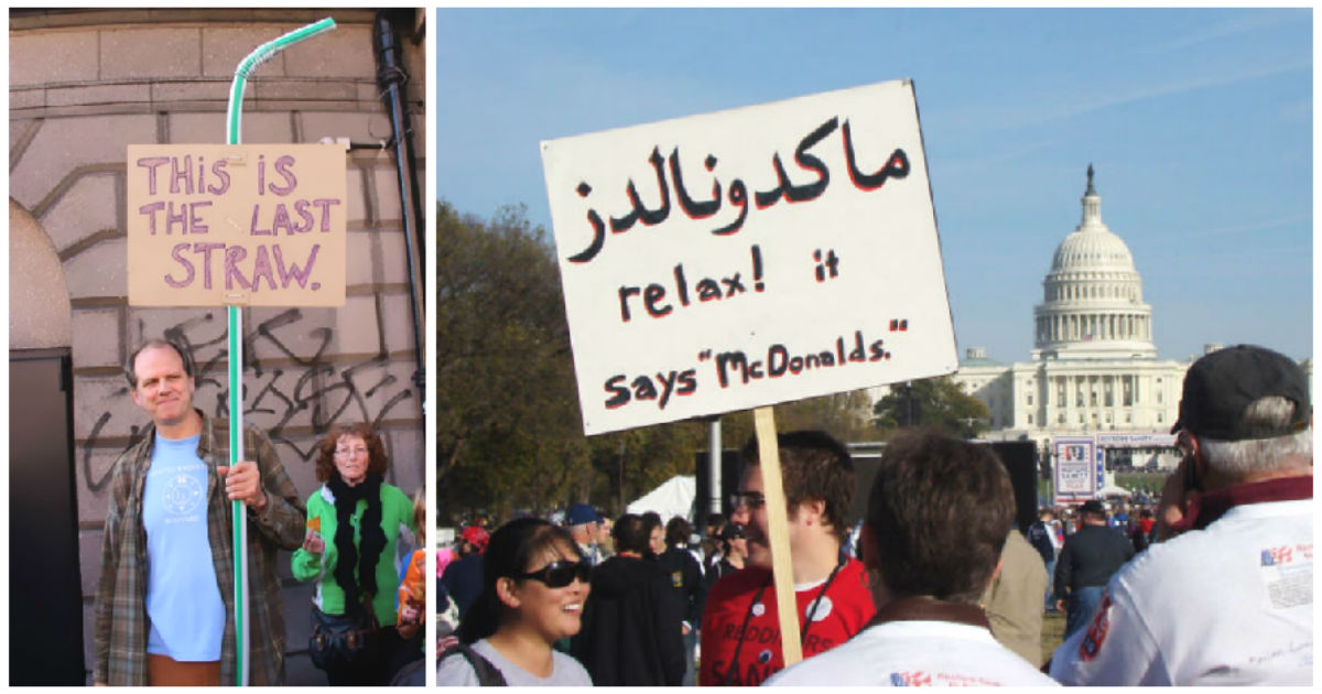 65 protest signs making people laugh out loud