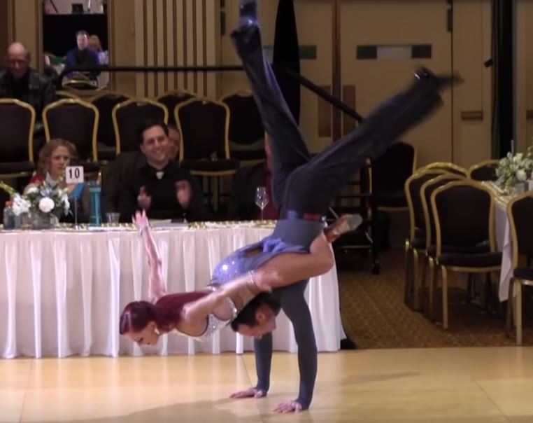 Husband and wife duo bring down the house with racy dance moves