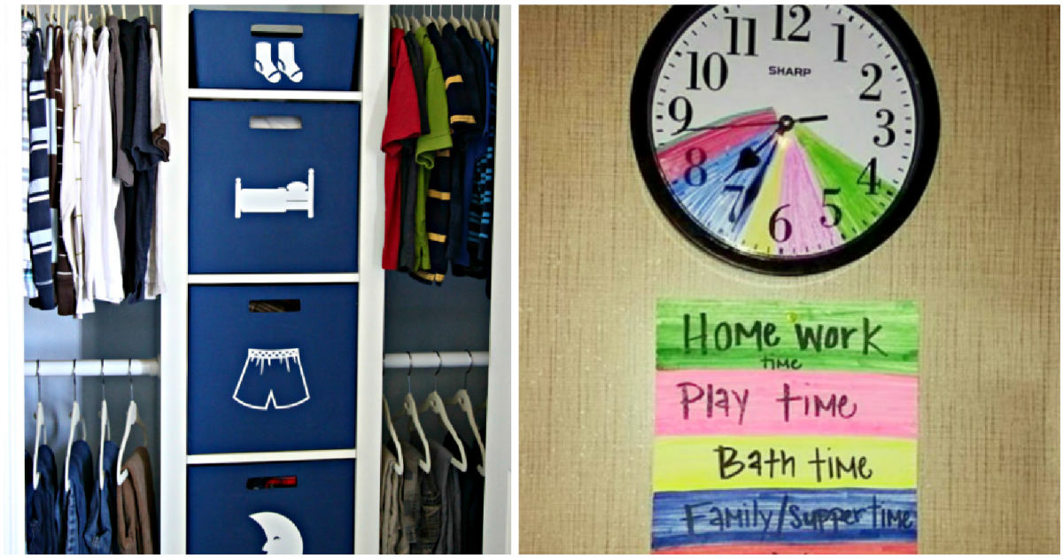 50 kid tricks to keep you and your kids organized