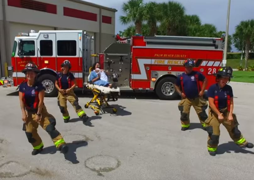 Firefighters bring the house down with their smoldering hot dance moves
