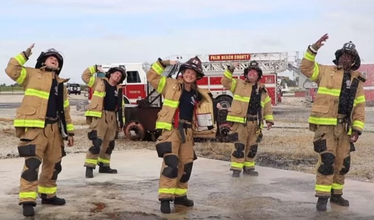 Firefighters bring the house down with their smoldering hot dance moves