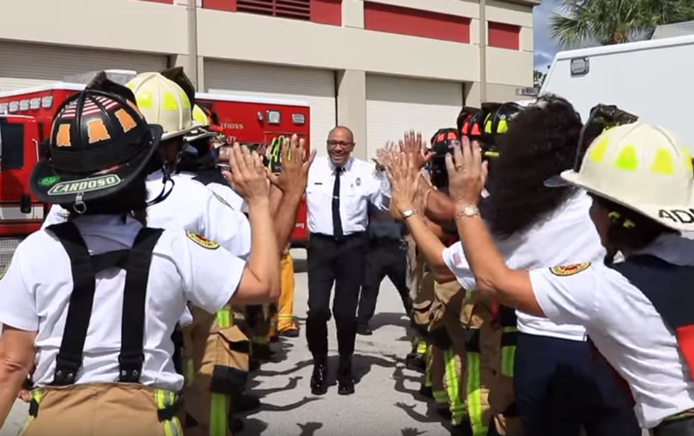 Firefighters bring the house down with their smoldering hot dance moves