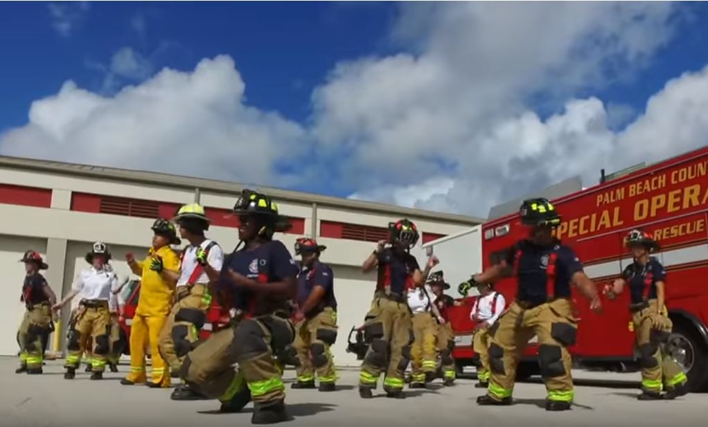 Firefighters bring the house down with their smoldering hot dance moves
