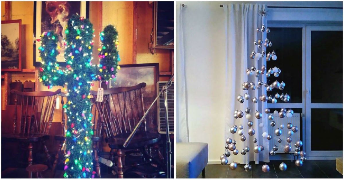 50 unconventional Christmas tree ideas that are incredibly clever