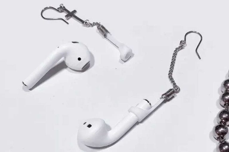 Woman creates DIY AirPod earrings