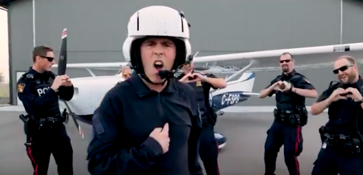 Police officers accept challenge – get town involved in ‘bringing the ...