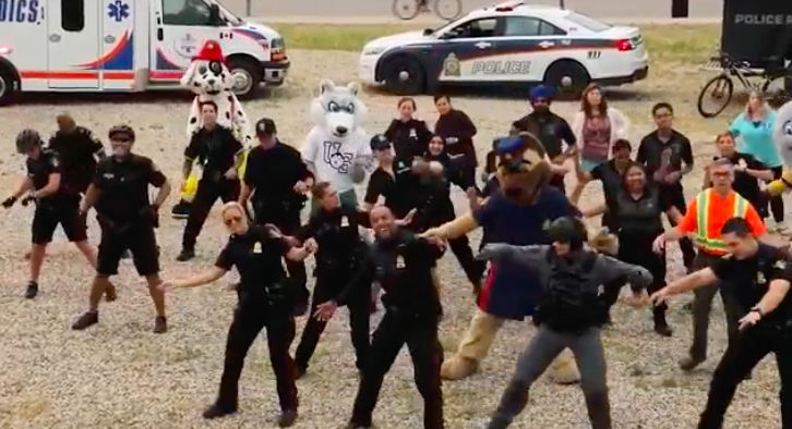 Police officers accept challenge – get town involved in ‘bringing the ...