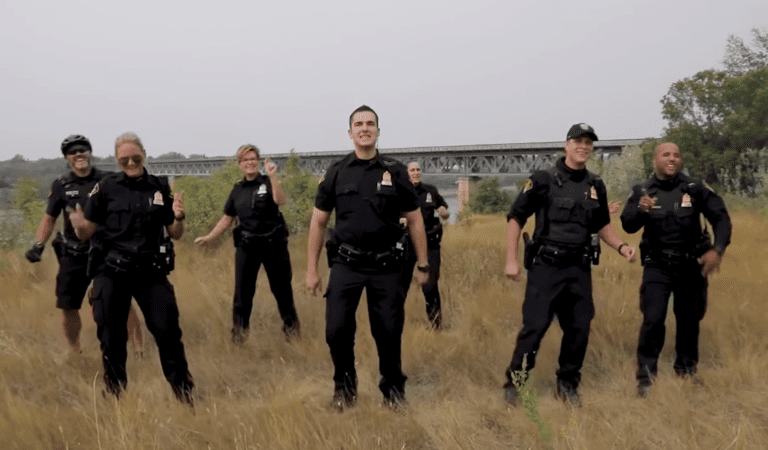 Police officers accept challenge – get town involved in ‘bringing the ...