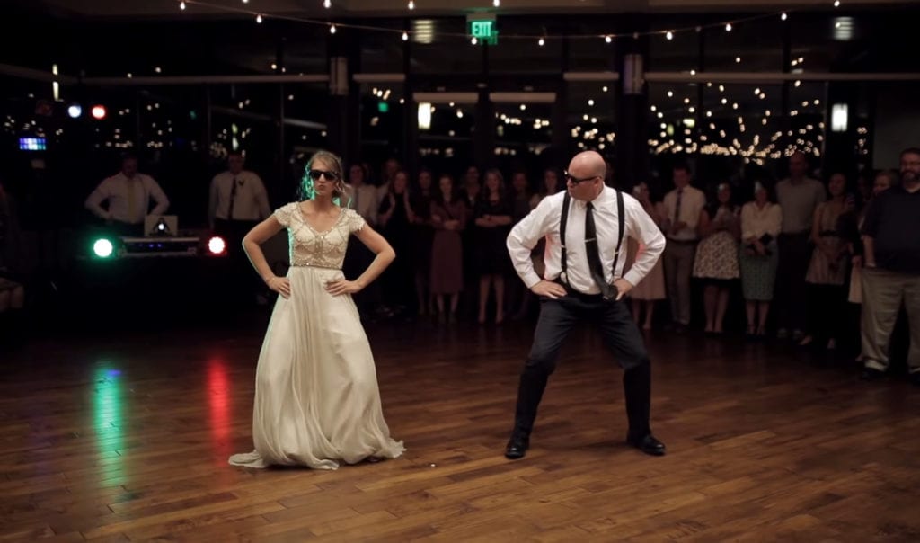 Father daughter dance takes a turn when duo turn up the heat