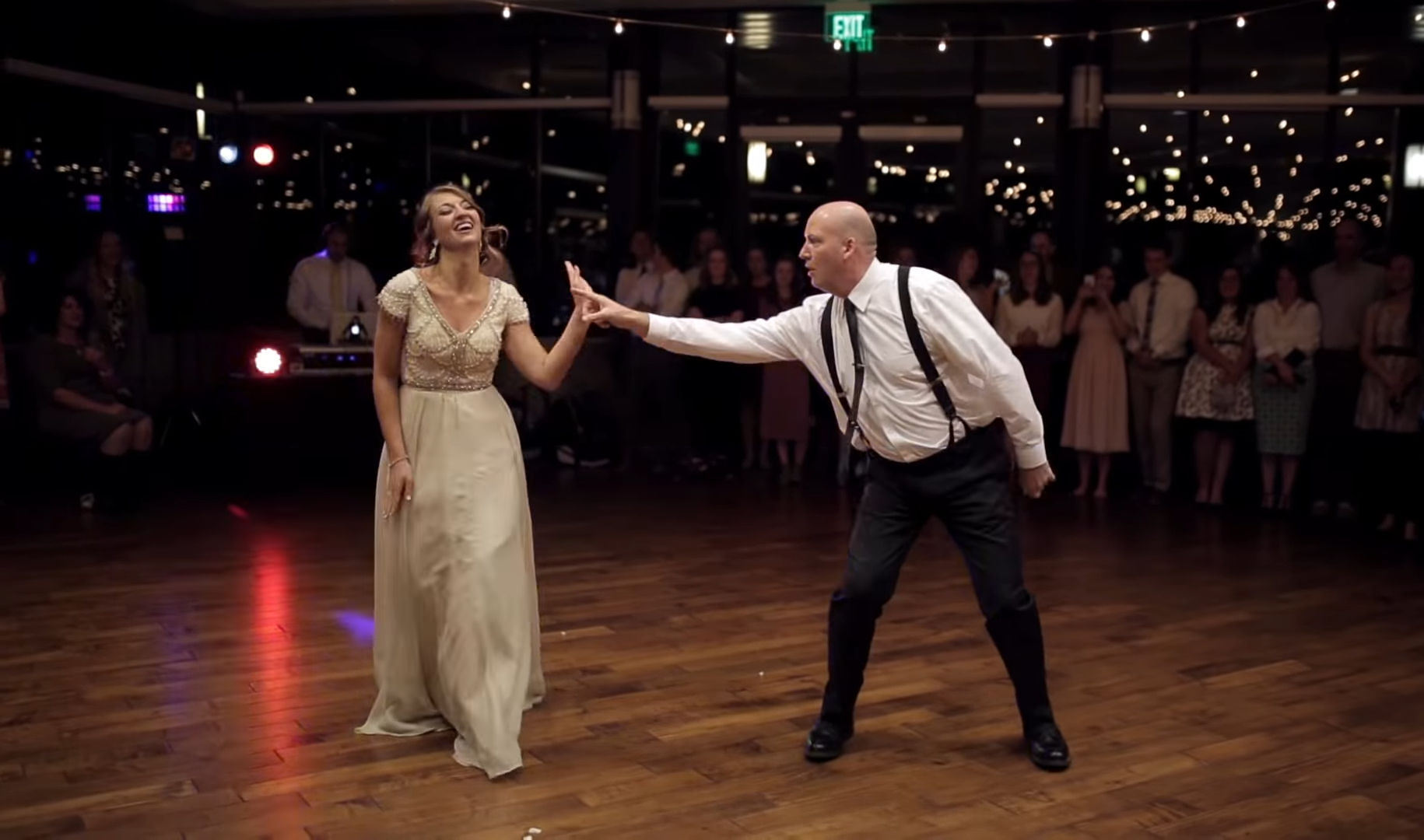 Father daughter dance takes a turn when duo turn up the heat