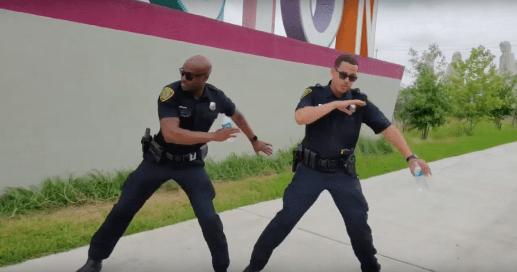 Police Officers Rock The Latest Internet Dance Challenge