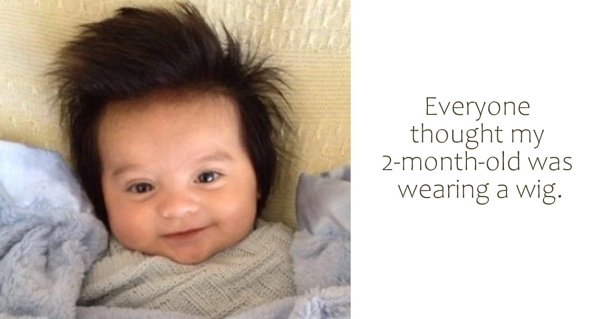 45 Adorable Babies Born With Lots And Lots Of Hair