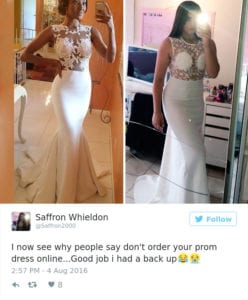 50 reasons why you should never order a prom dress online