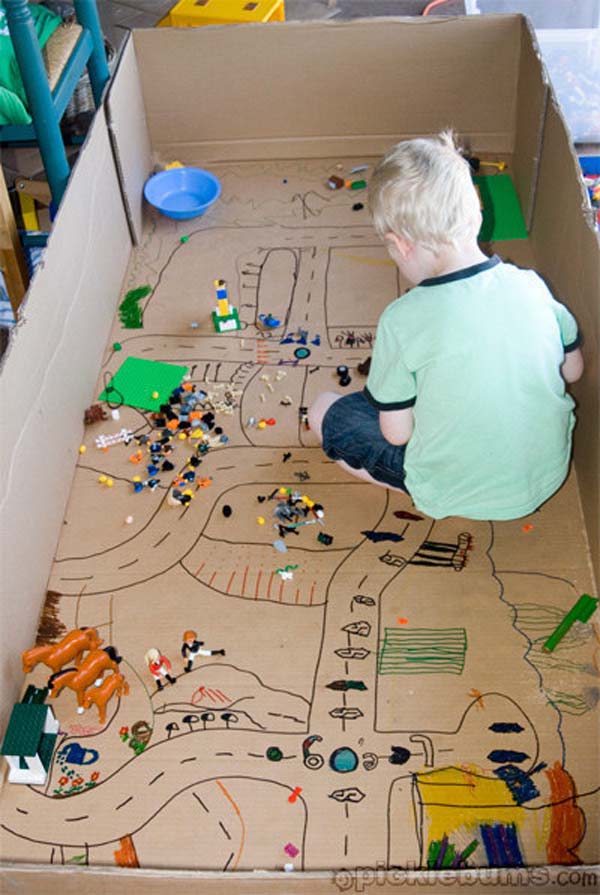 51 Ways cardboard boxes can be used to keep the kids entertained